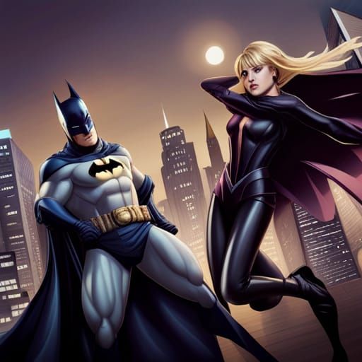 Batman and Spoiler - AI Generated Artwork - NightCafe Creator