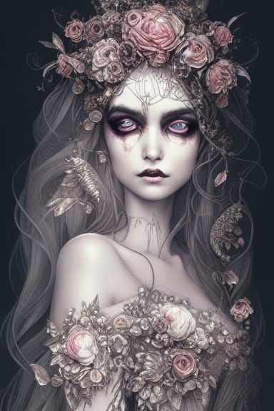 Undead bride - AI Generated Artwork - NightCafe Creator