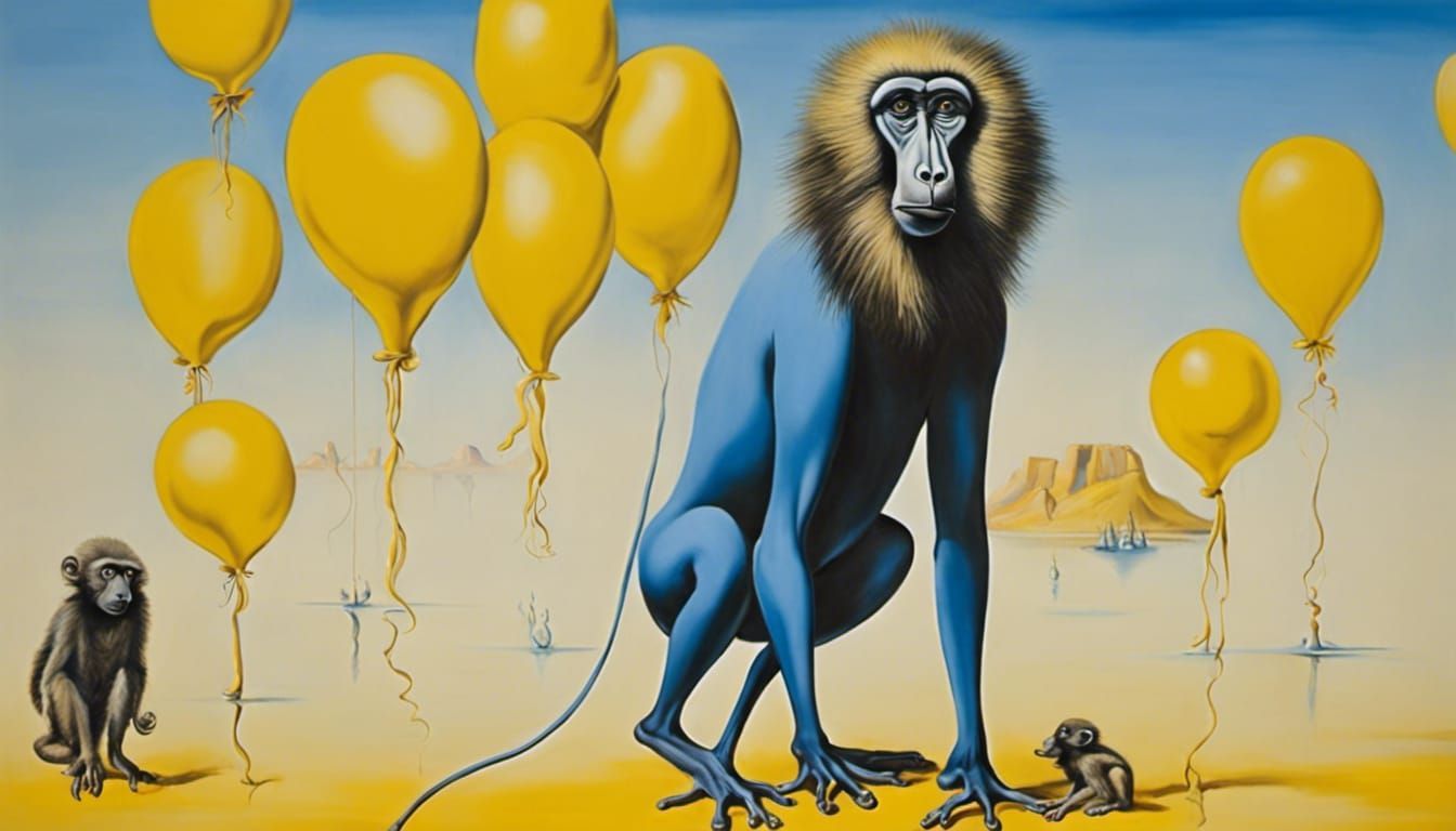 Balloons and Baboons - AI Generated Artwork - NightCafe Creator