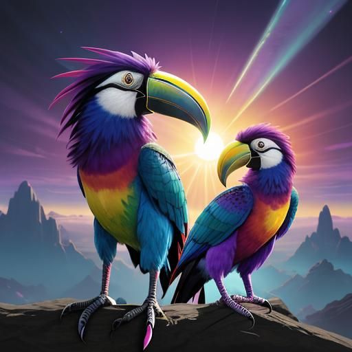 Toucan Alien ? - AI Generated Artwork - NightCafe Creator