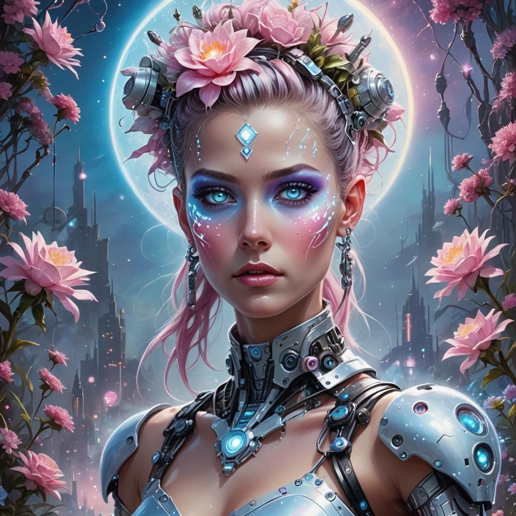 Cyber Hippie Punk - AI Generated Artwork - NightCafe Creator