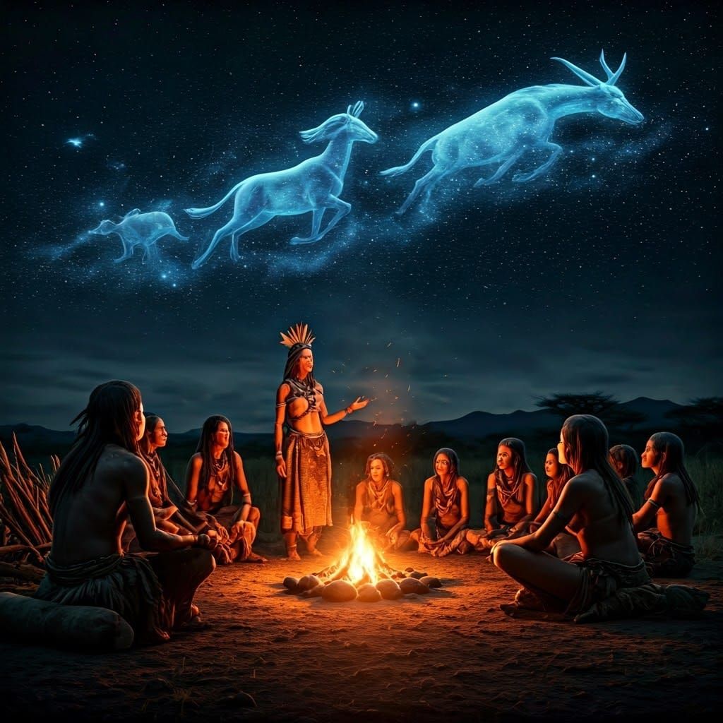 Story at night around the fire - Primitive Tribe Goddess Spe...