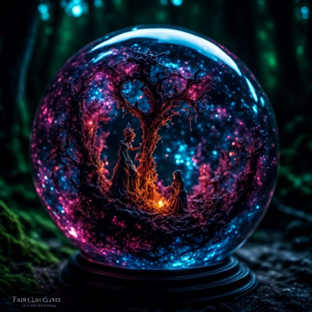 Glass sphere - AI Generated Artwork - NightCafe Creator