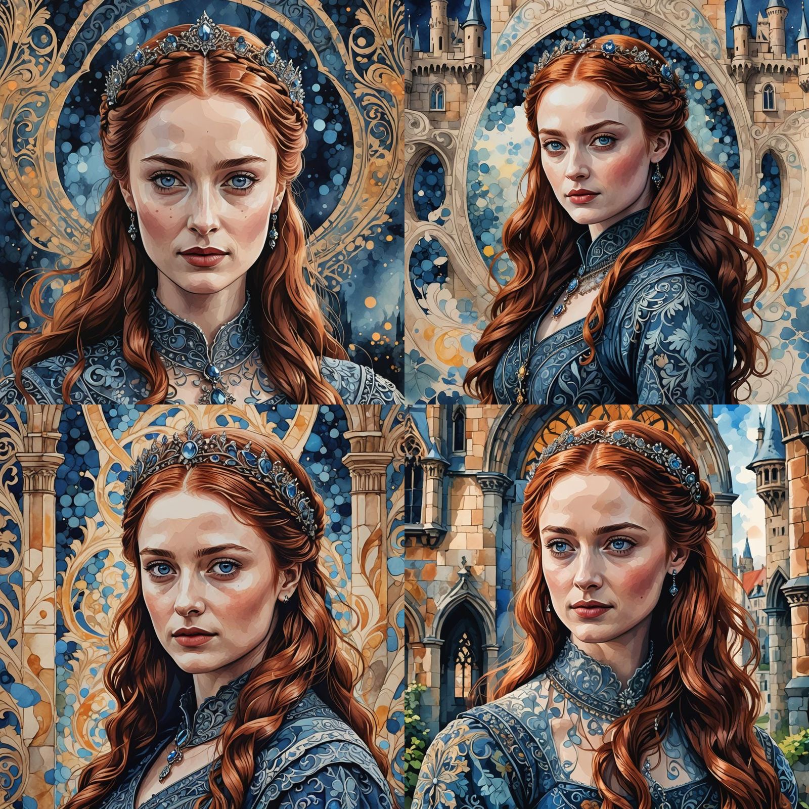 Sansa stark 🐺 - AI Generated Artwork - NightCafe Creator