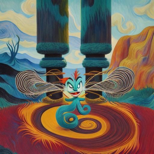 a new Dr. Seuss character dreamed up by van Gough - AI Generated ...