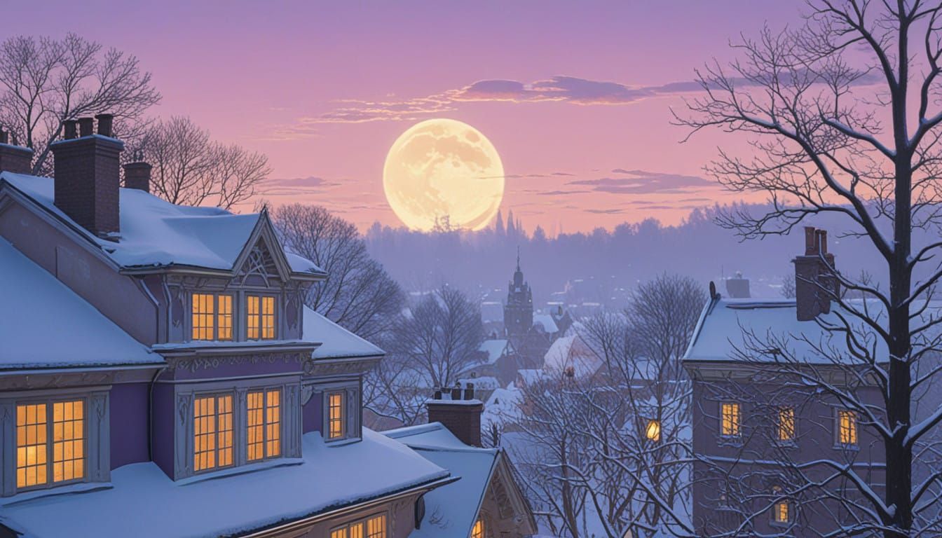 Winter nightscape series - Winter nightscape series