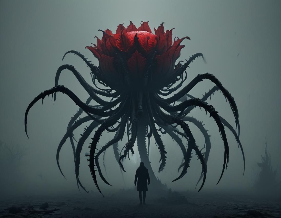 tentacled alien flower - tentacled alien flower