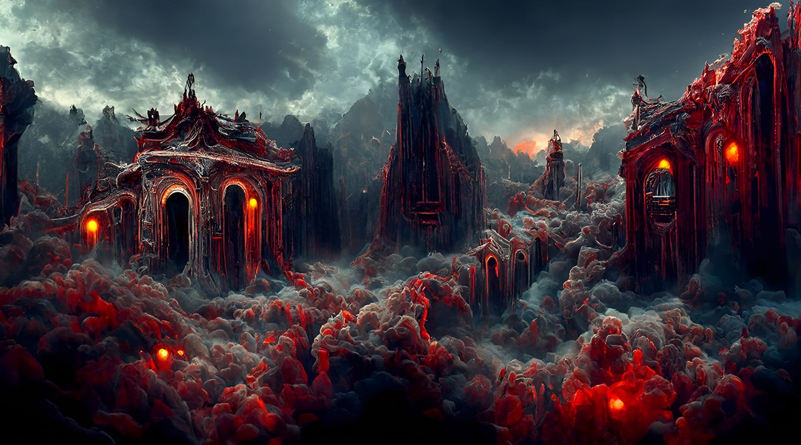 The Peak of Hell - AI Generated Artwork - NightCafe Creator