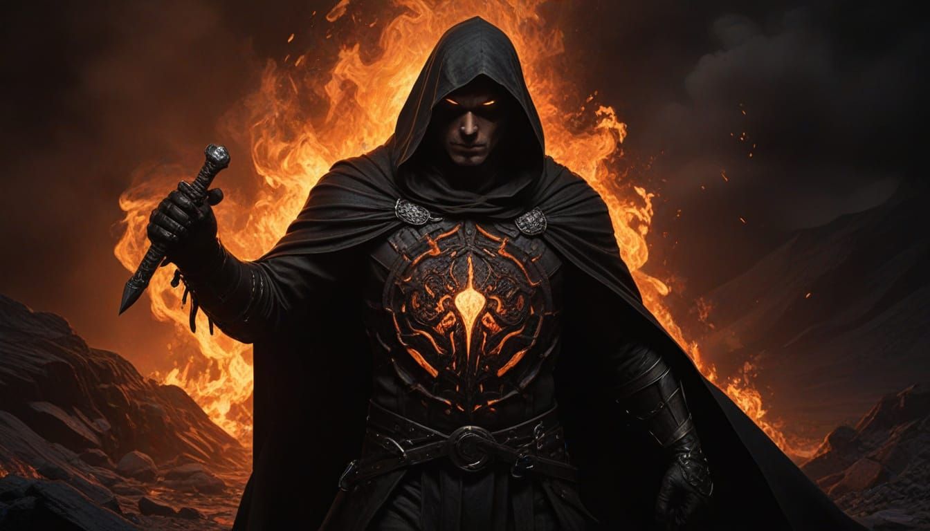 Gothic-style magma shield - Gothic-style magma shield