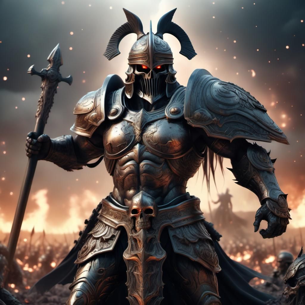 Ares….getting stuck in! - AI Generated Artwork - NightCafe Creator