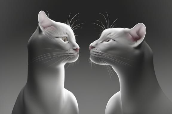 A pair of cats - AI Generated Artwork - NightCafe Creator