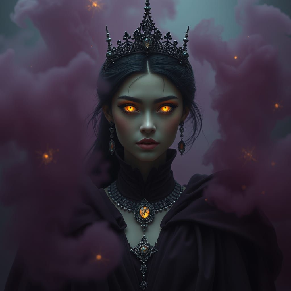Mystic Princess - Mysterious Princess in Dark Realistic Styl...