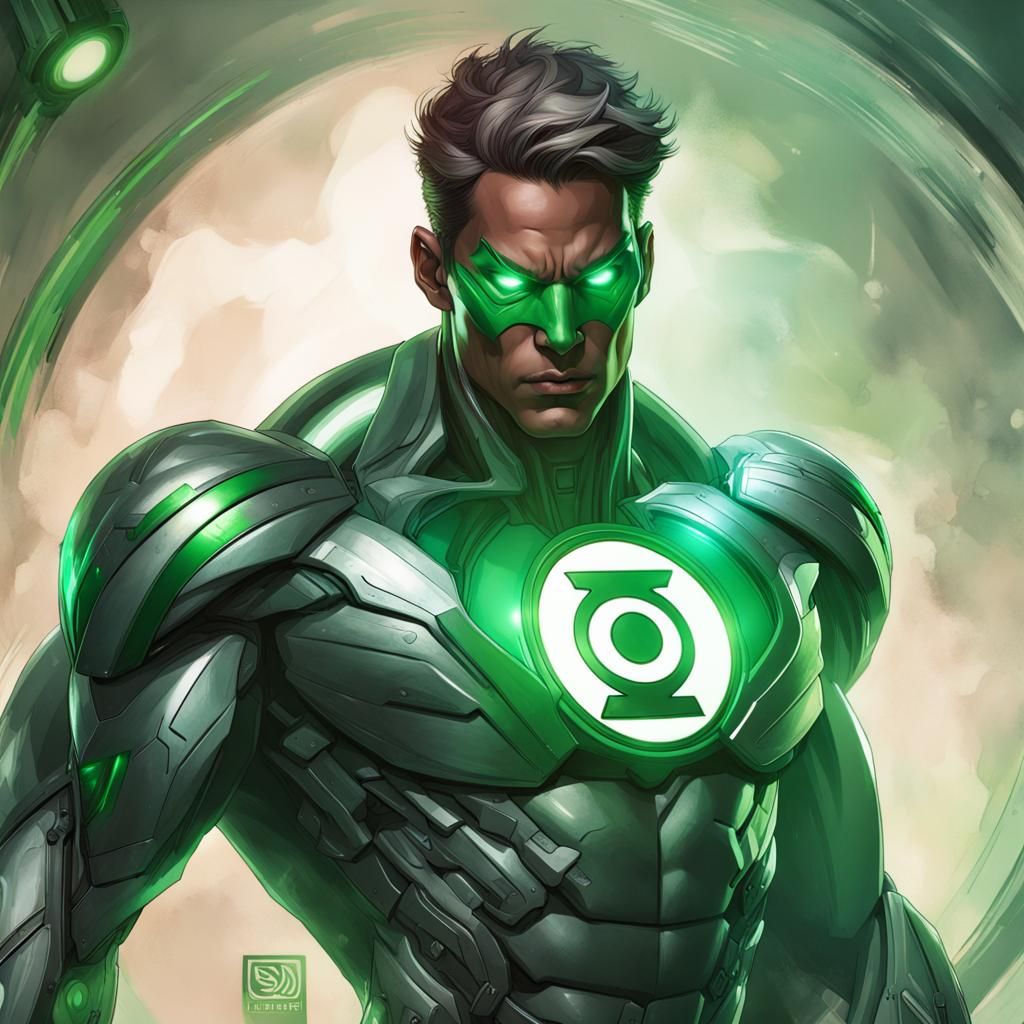Green Lantern Cyborg - AI Generated Artwork - NightCafe Creator