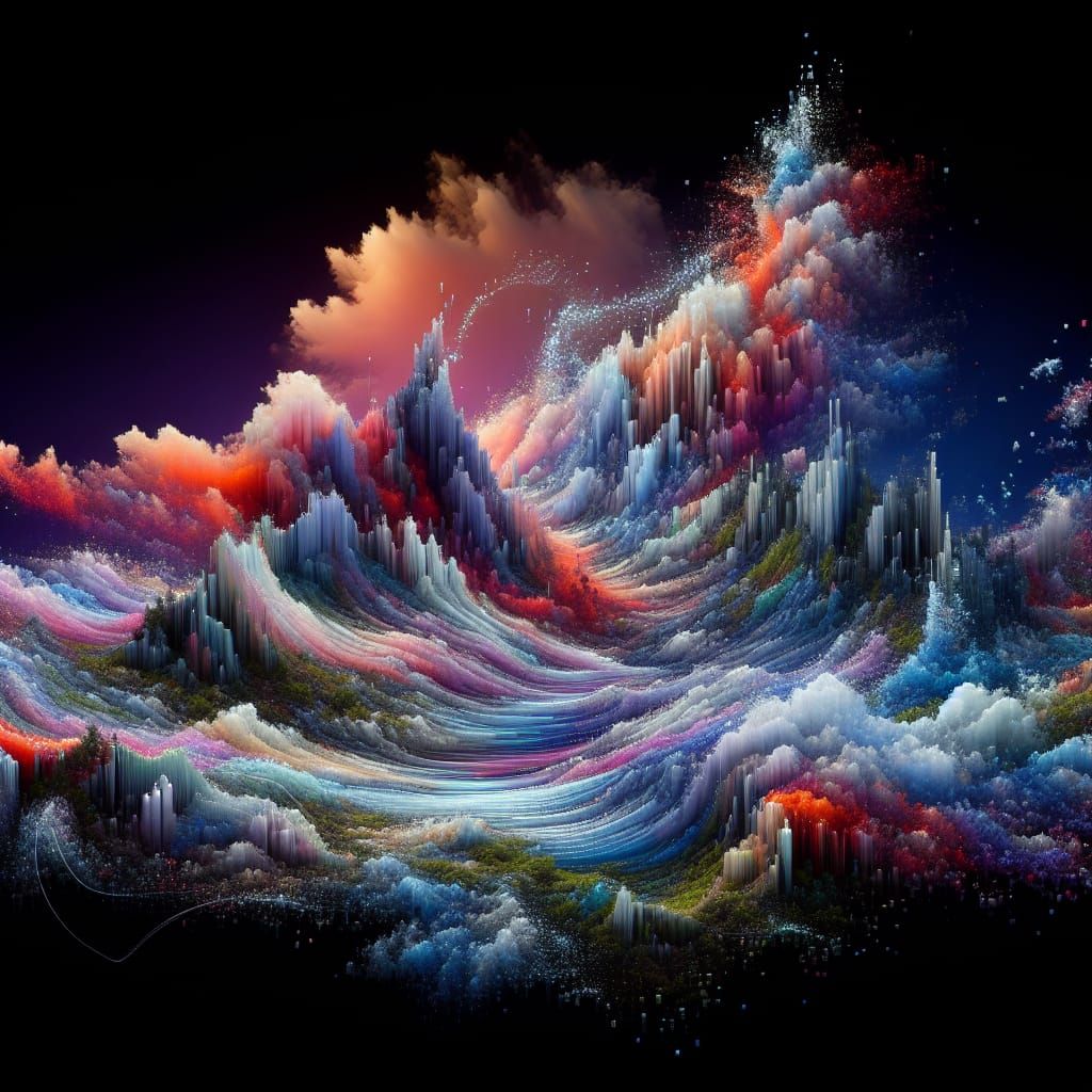 Byte Sized Pixel Beauty - AI Generated Artwork - NightCafe Creator