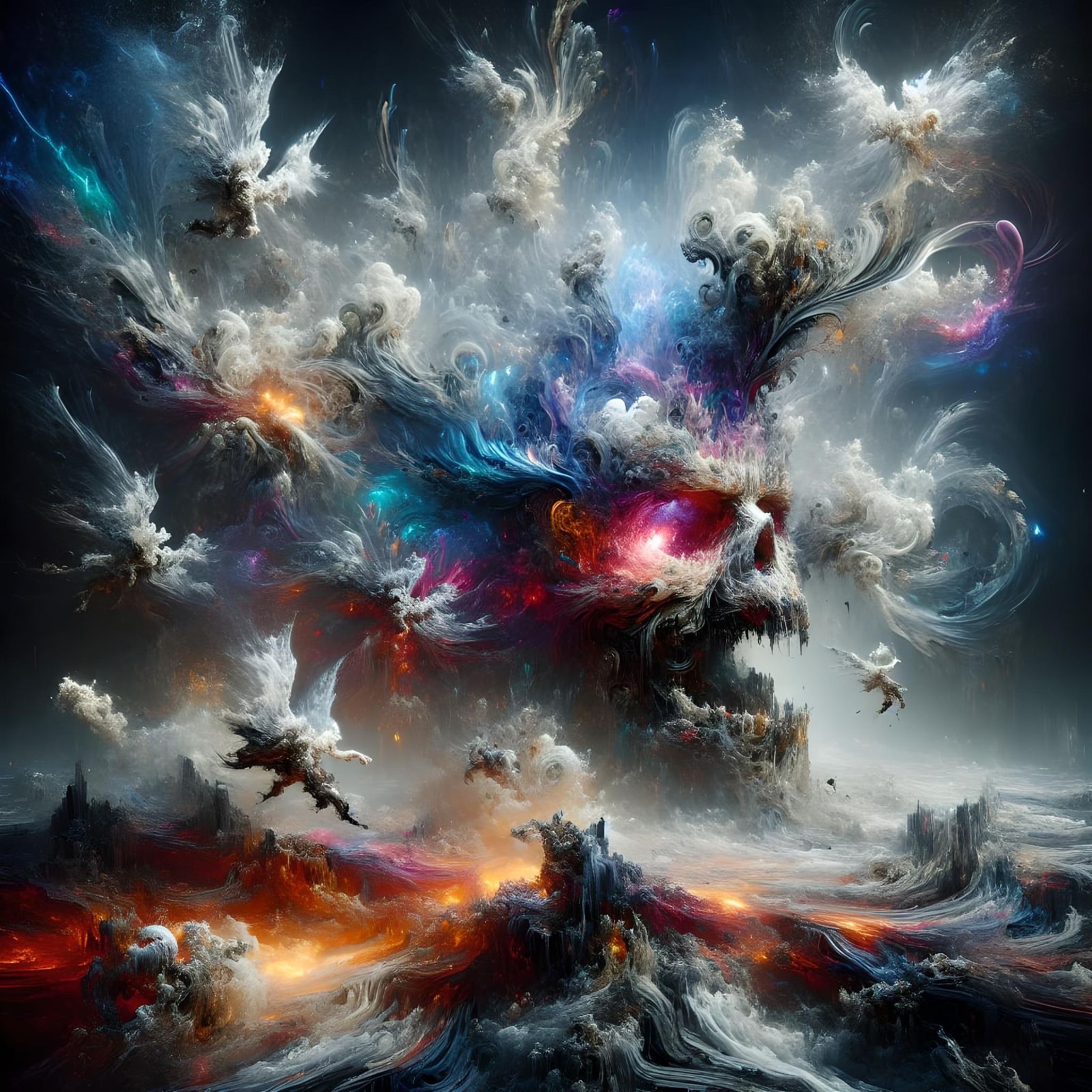 conflict of fury and rage - AI Generated Artwork - NightCafe Creator