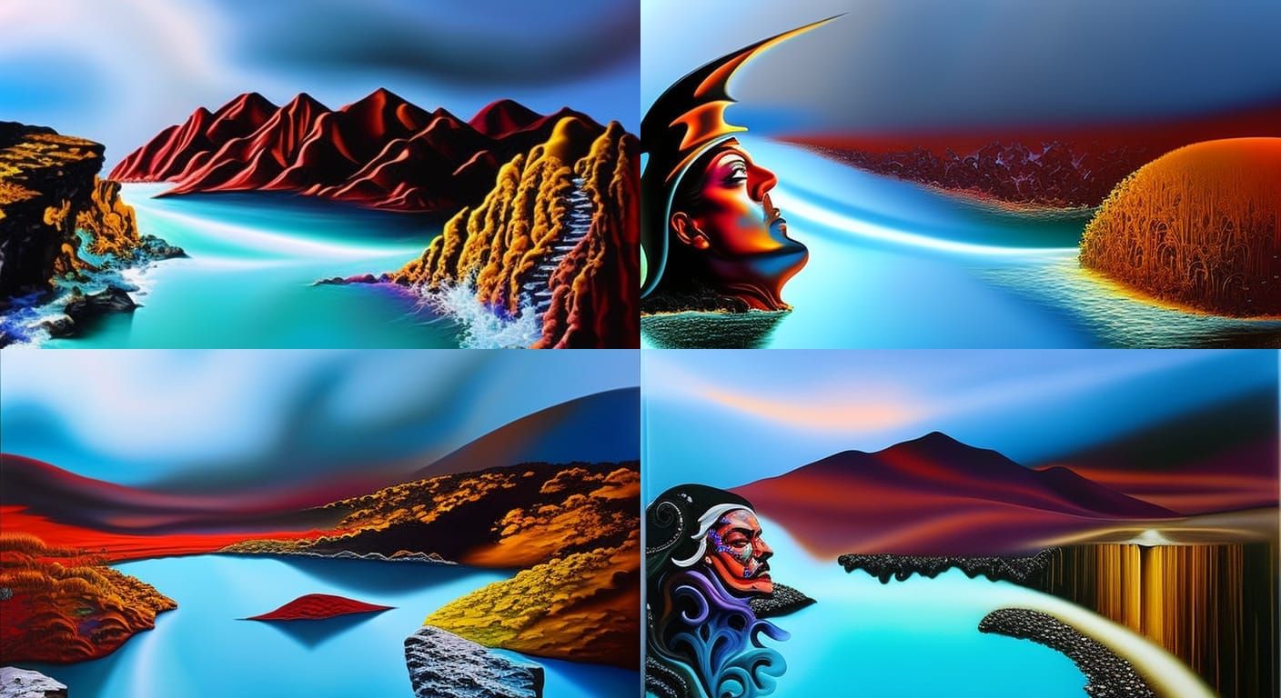 face, scenery , double exposure, Hyperrealistic, splash art, concept ...