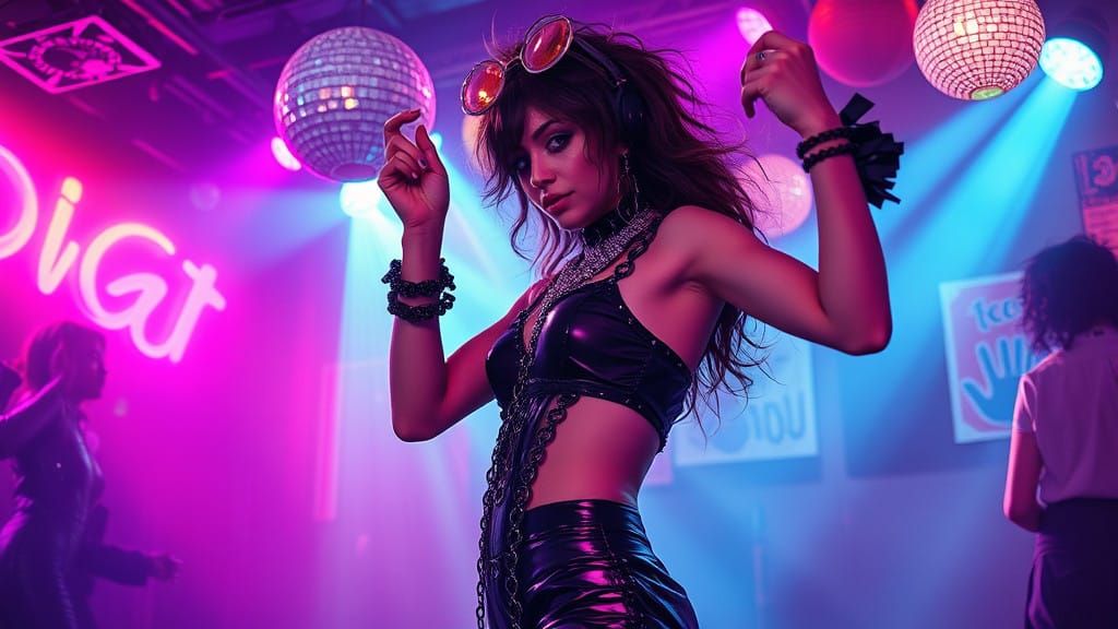 art by Knob Trainer, exclusive disco nightclub