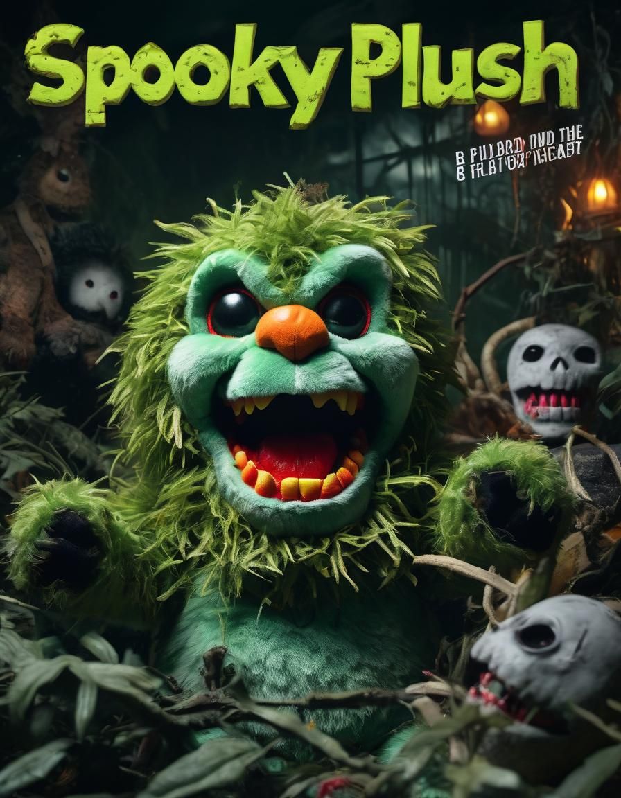 Magazine Cover Spooky Plush Magz - AI Generated Artwork - NightCafe Creator