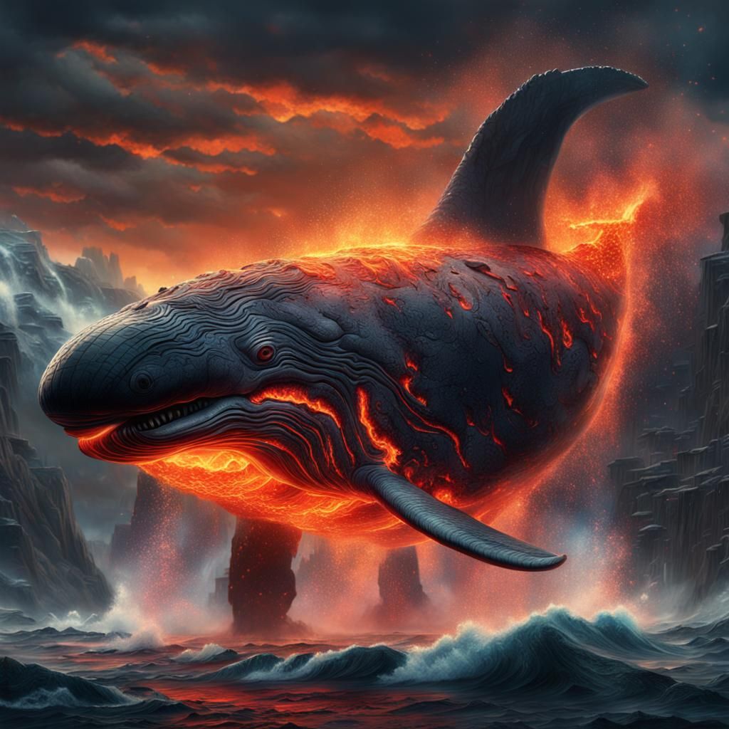 lava whale - AI Generated Artwork - NightCafe Creator