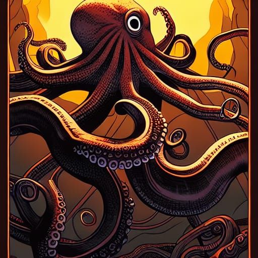 Octopus in October Mark Brooks and Dan Mumford, comic book art, perfect ...