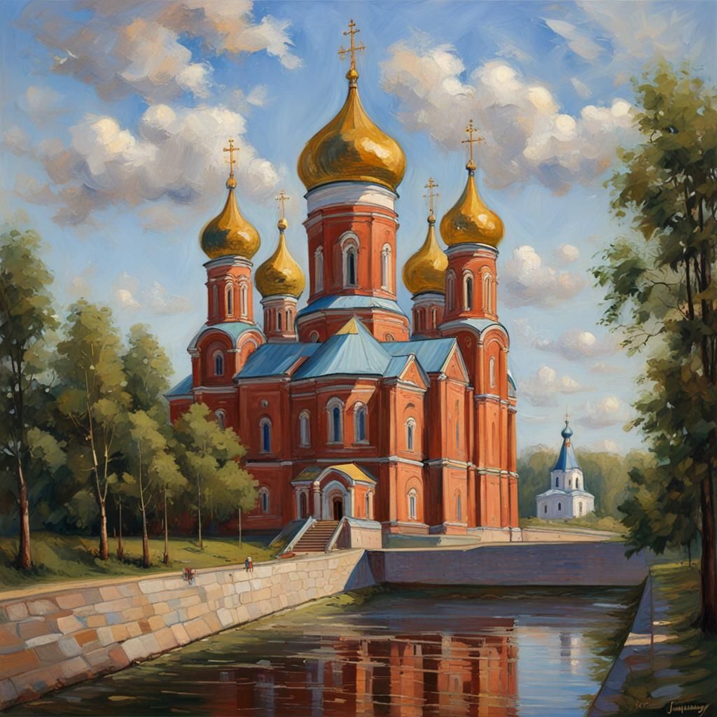 Cathedral of the Blessed Virgin Mary in Nizhny Novgorod, RUSSIA - AI Generated Artwork ...
