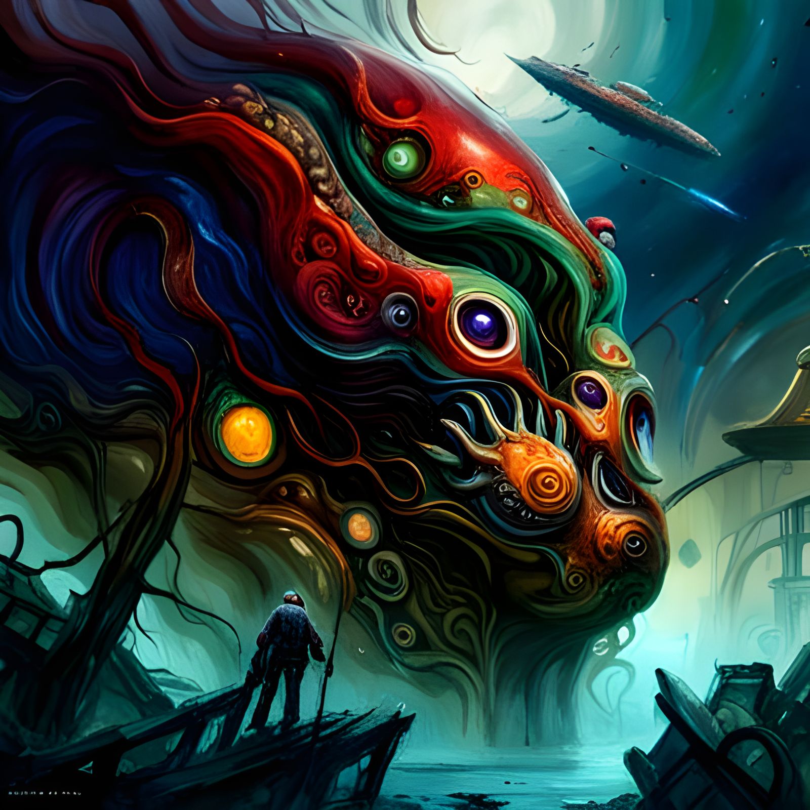 Ultimate Shoggoth Evolution - AI Generated Artwork - NightCafe Creator