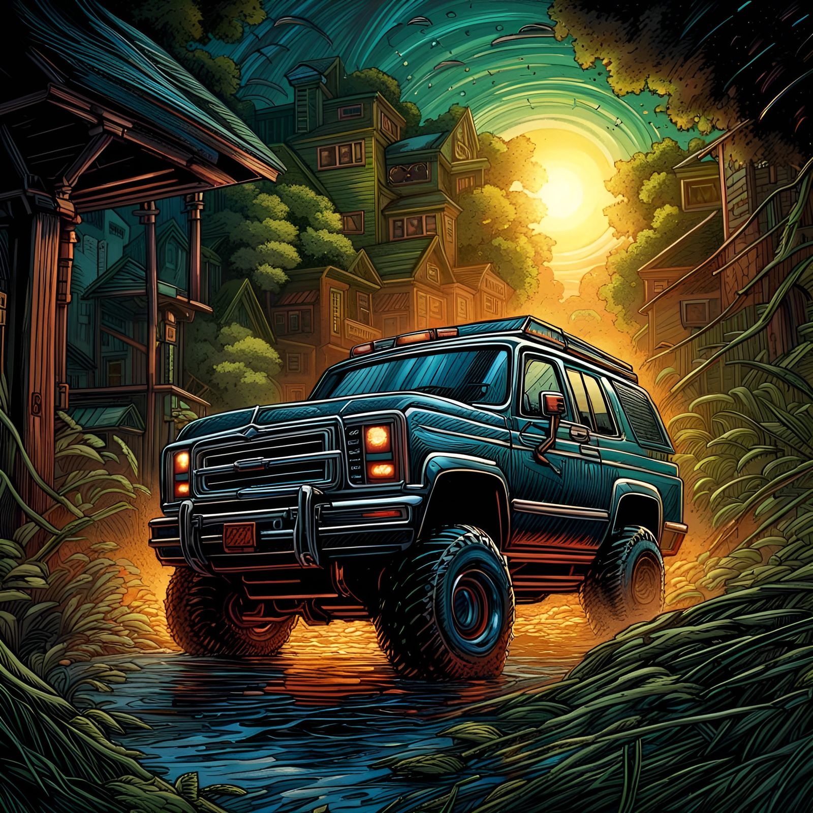 Bronco - AI Generated Artwork - NightCafe Creator