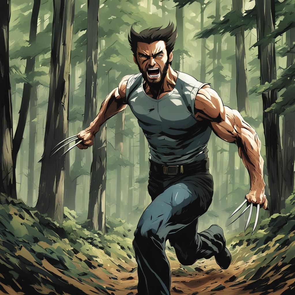 Wolverine (The Wolverine 2013 movie Hugh Jackman anime version) - AI ...