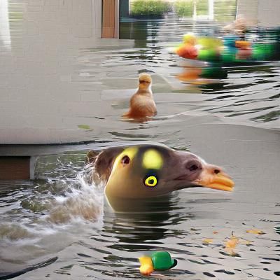 The fear of a duck watching your every move - AI Generated Artwork ...