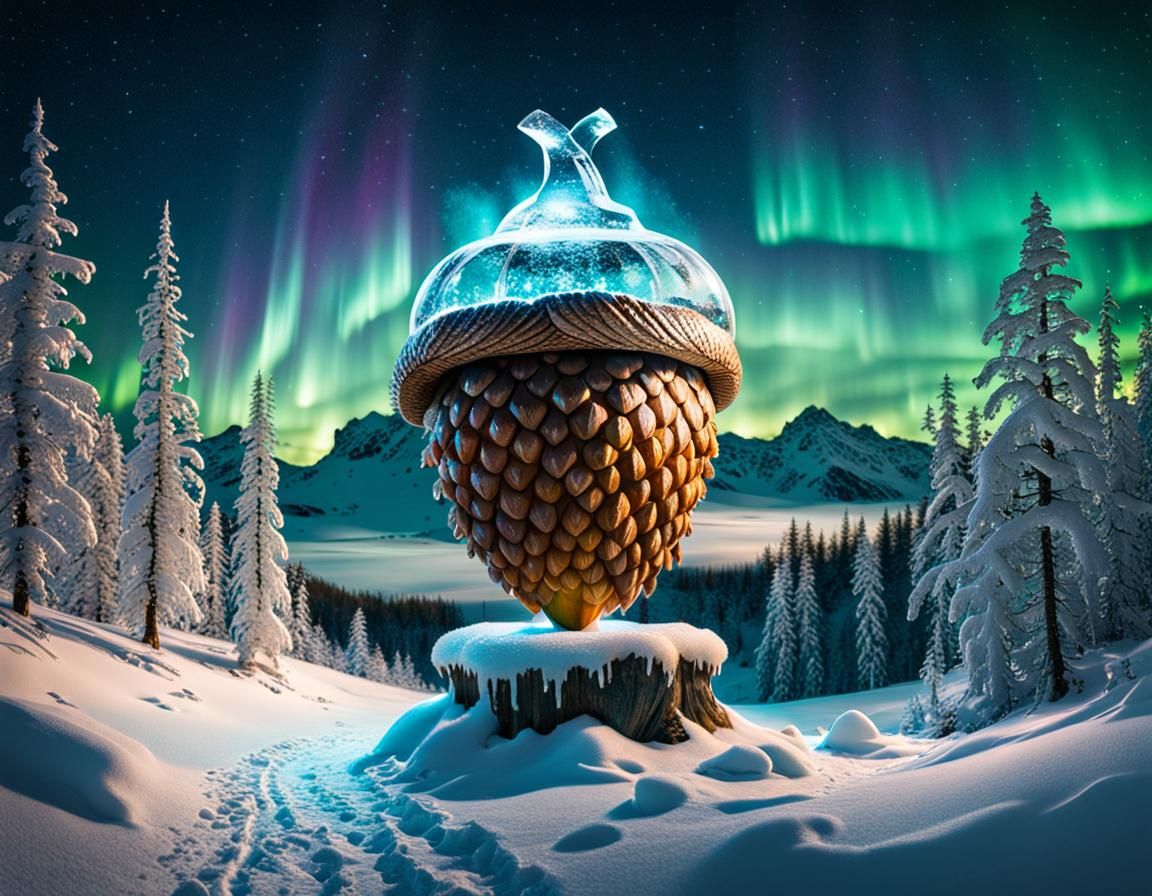 Giant acorn - AI Generated Artwork - NightCafe Creator