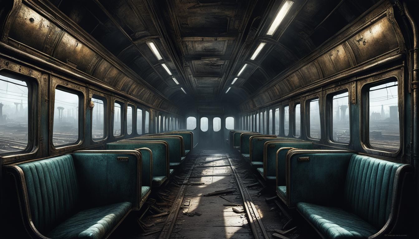 Rails of Desolation - AI Generated Artwork - NightCafe Creator