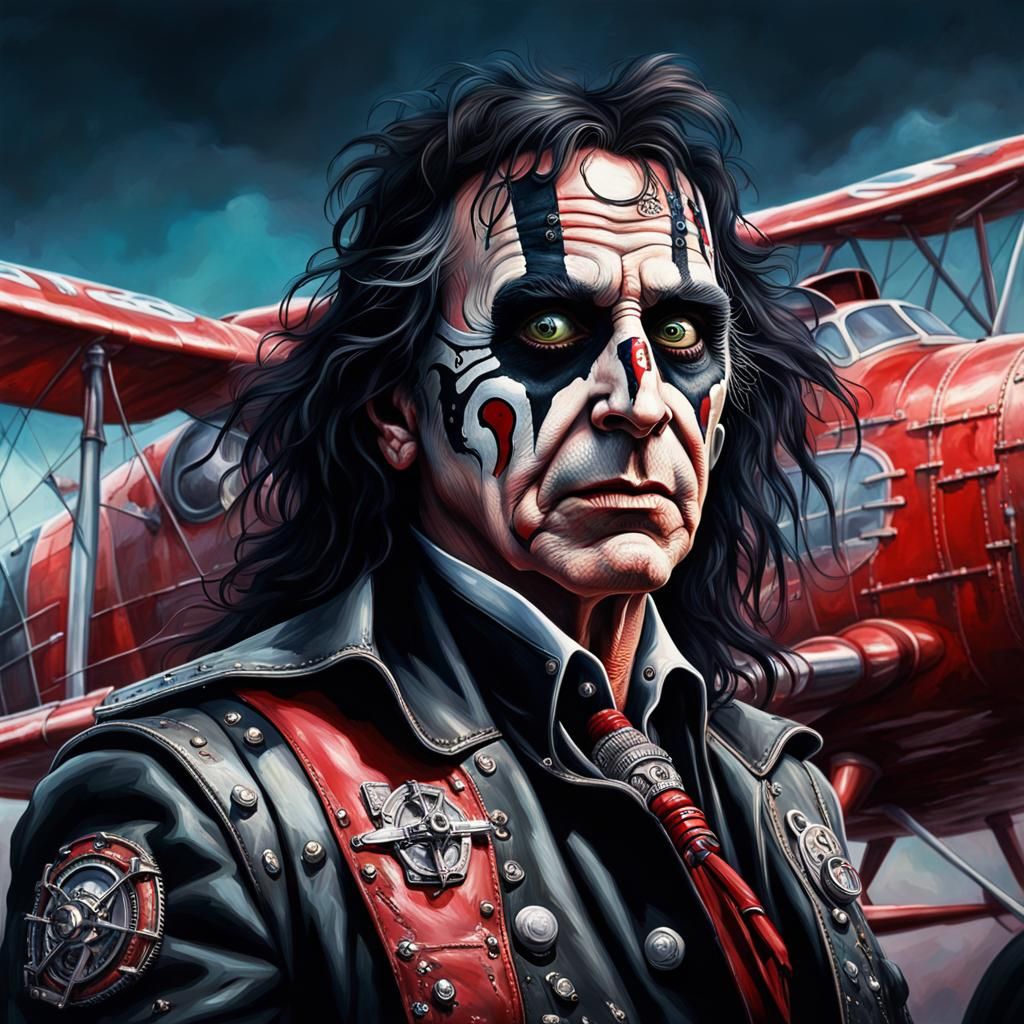 Rockstar Alice Cooper want fly away - AI Generated Artwork - NightCafe ...