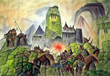 Orcs Attack Castle, Homage to J.R.R. Tolkien - AI Generated Artwork ...