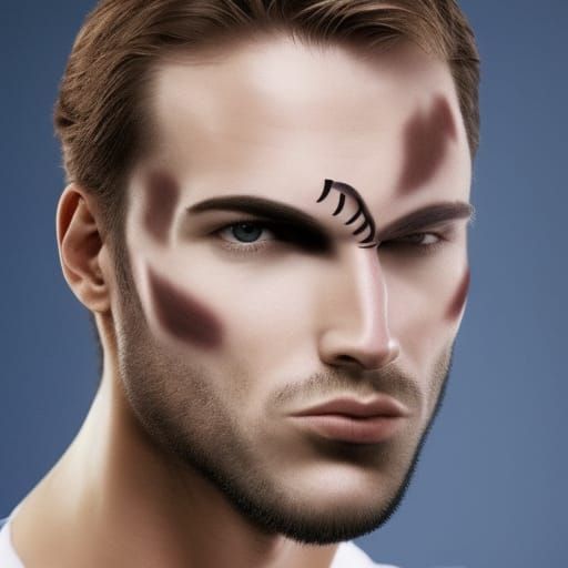 Alpha male masculine face - AI Generated Artwork - NightCafe Creator