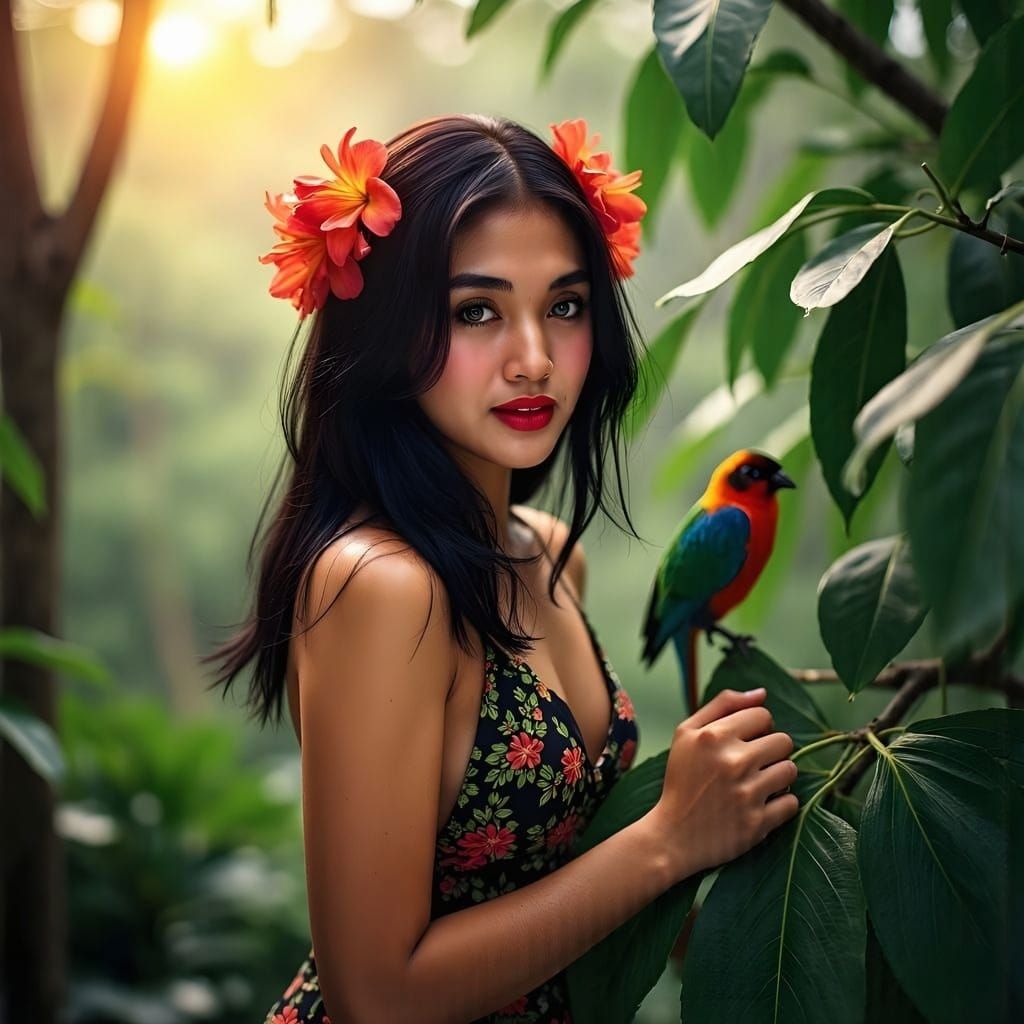 Hyper Realistic Portrait of a Philippine Woman Sur... - AI Art