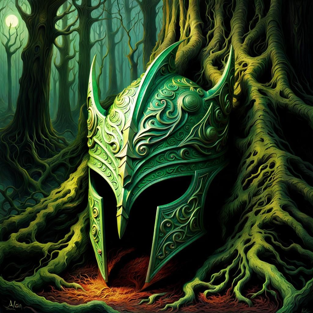 High Elven Warrior Helmet - AI Generated Artwork - NightCafe Creator