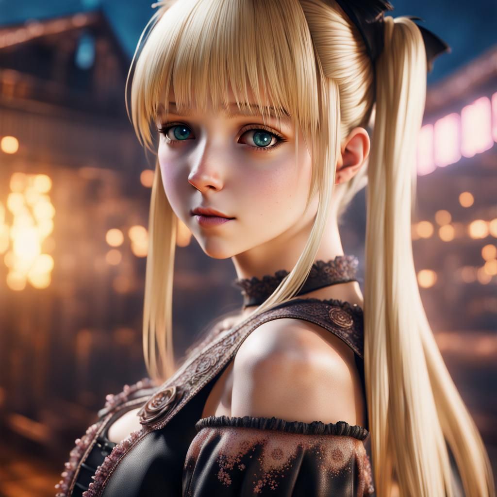 Marie Rose (DOA) Portrait - AI Generated Artwork - NightCafe Creator