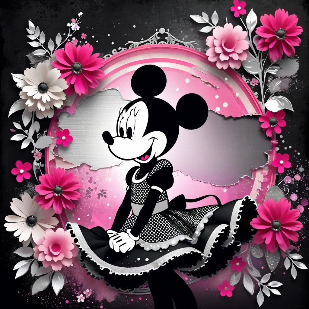Minnie Mouse (old style) - AI Generated Artwork - NightCafe Creator