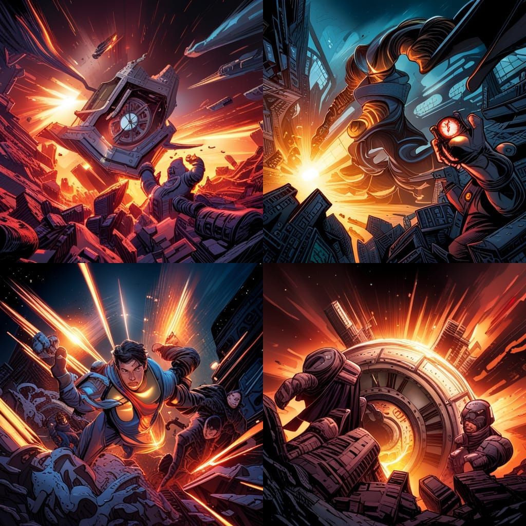 Time battle - AI Generated Artwork - NightCafe Creator