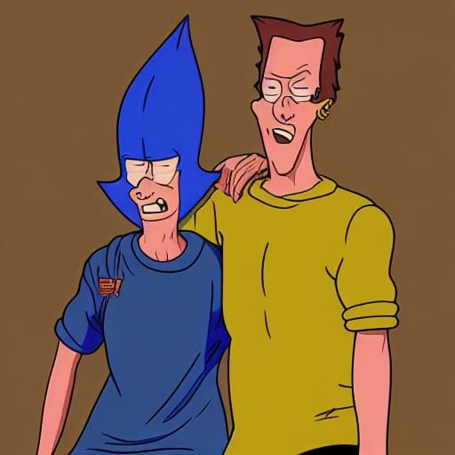 Beavis and Stevis - AI Generated Artwork - NightCafe Creator