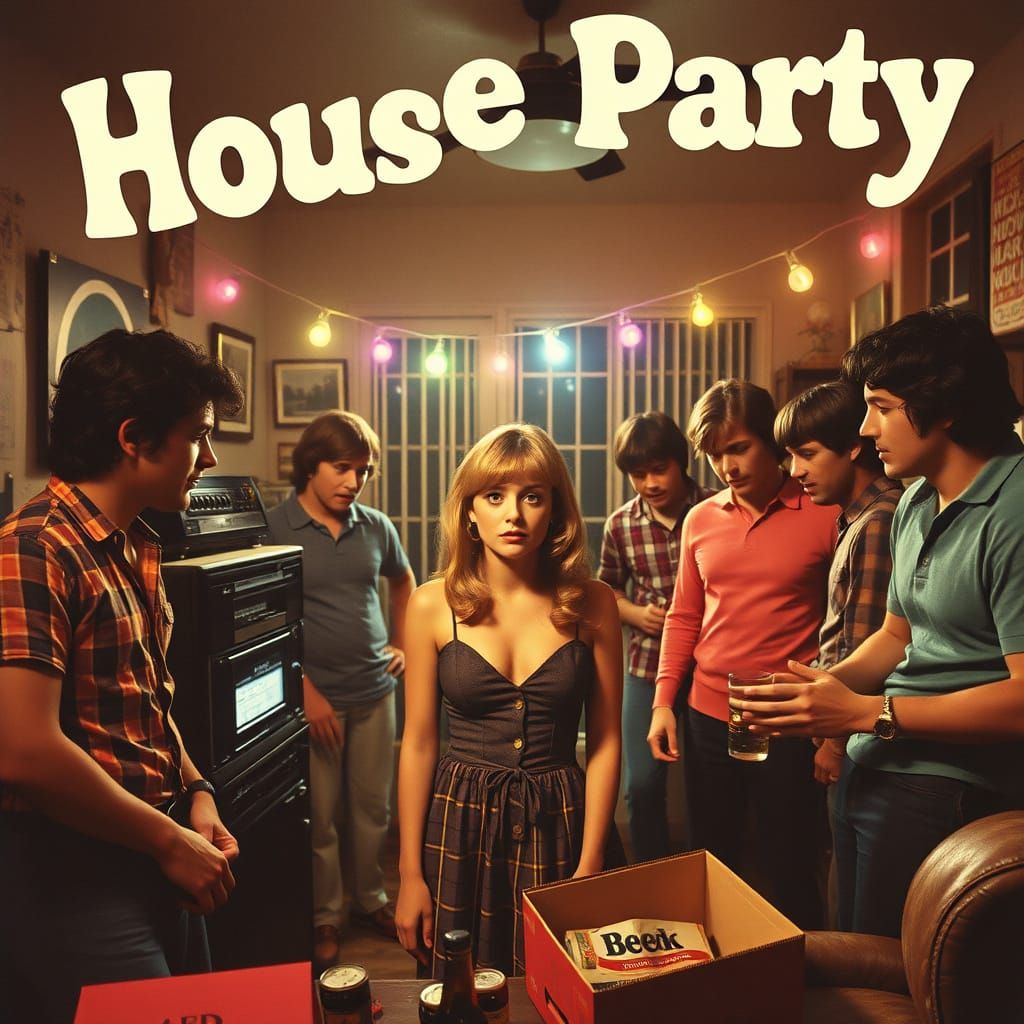 Dave's Awkward House Party - Vintage House Party Scene in 19...