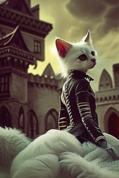 A gothic kitten. - AI Generated Artwork - NightCafe Creator