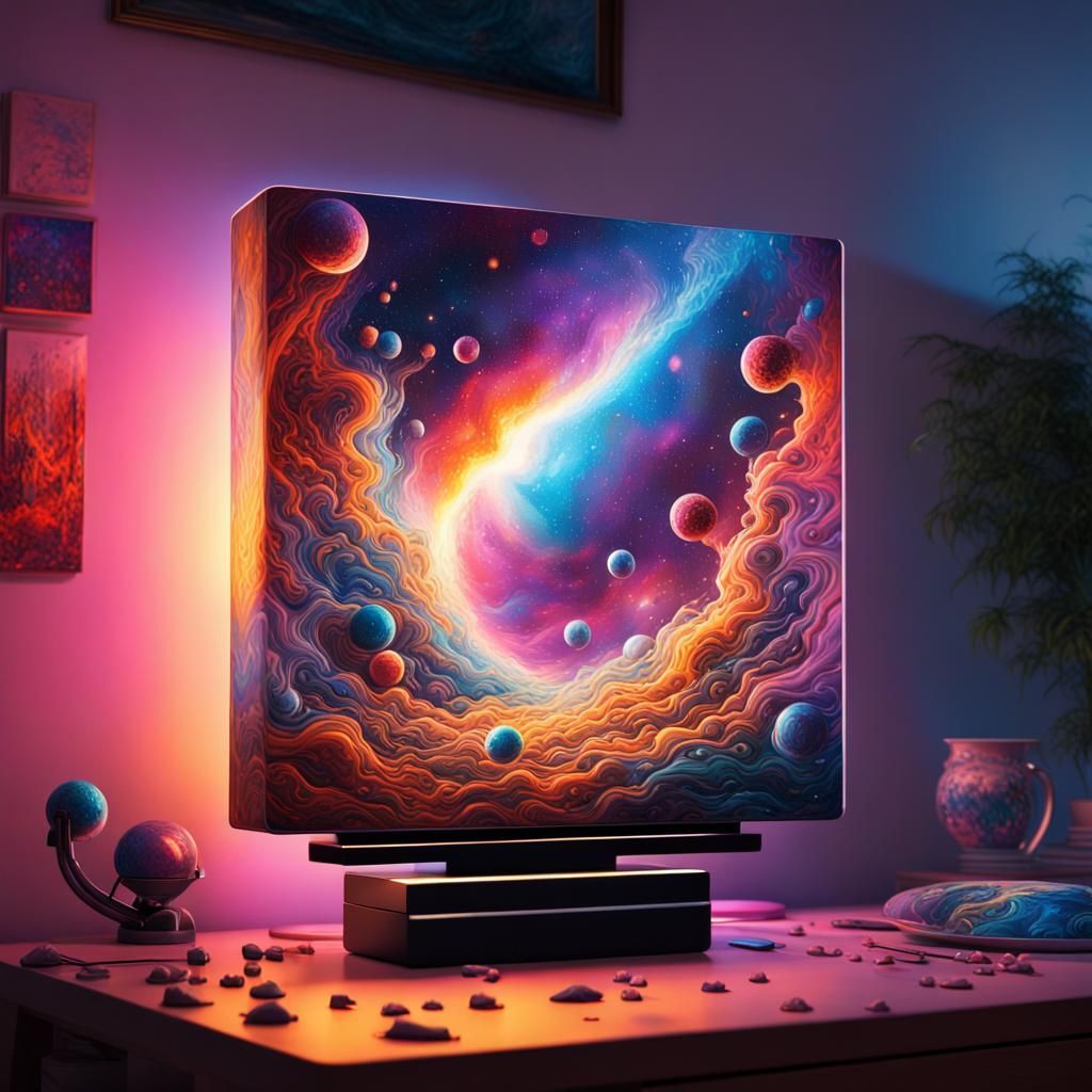 Futuristic Lava Lamp - AI Generated Artwork - NightCafe Creator