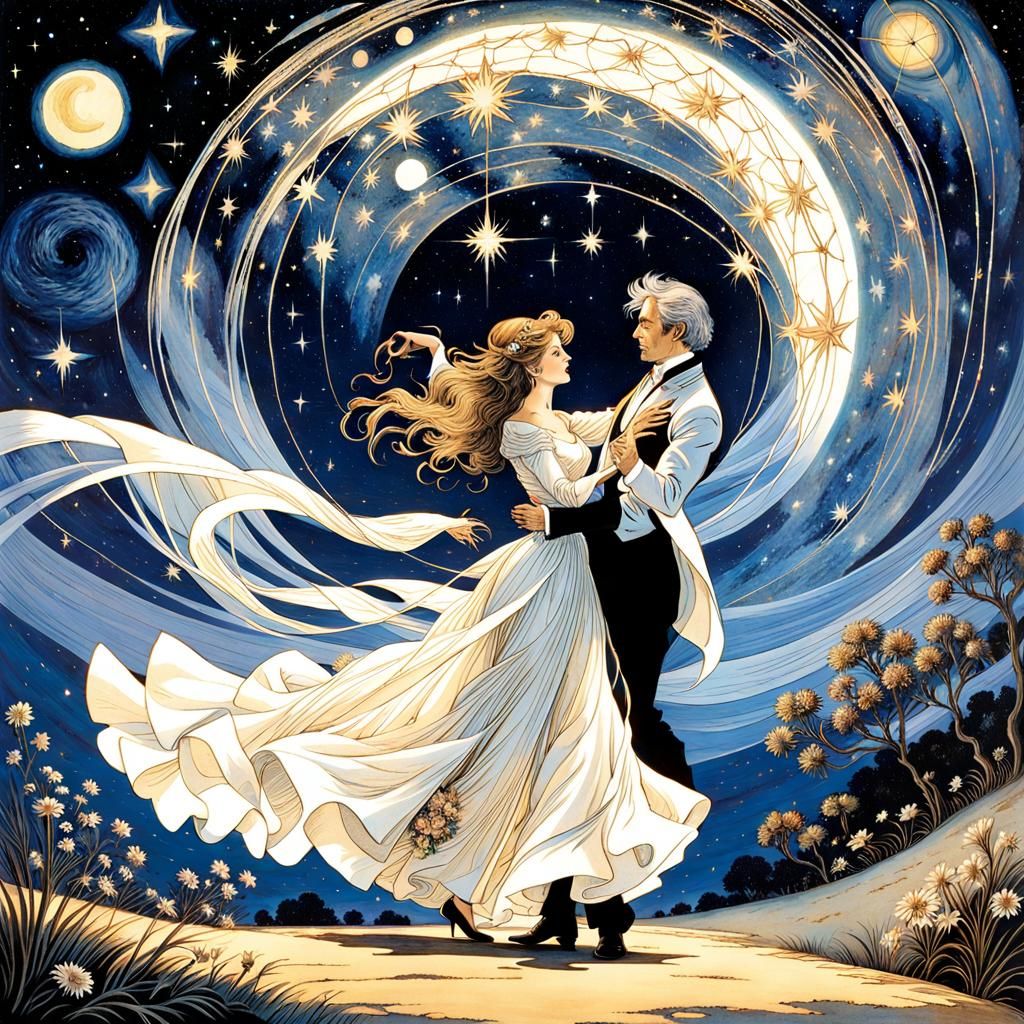 Waltz in the Starlight - AI Generated Artwork - NightCafe Creator