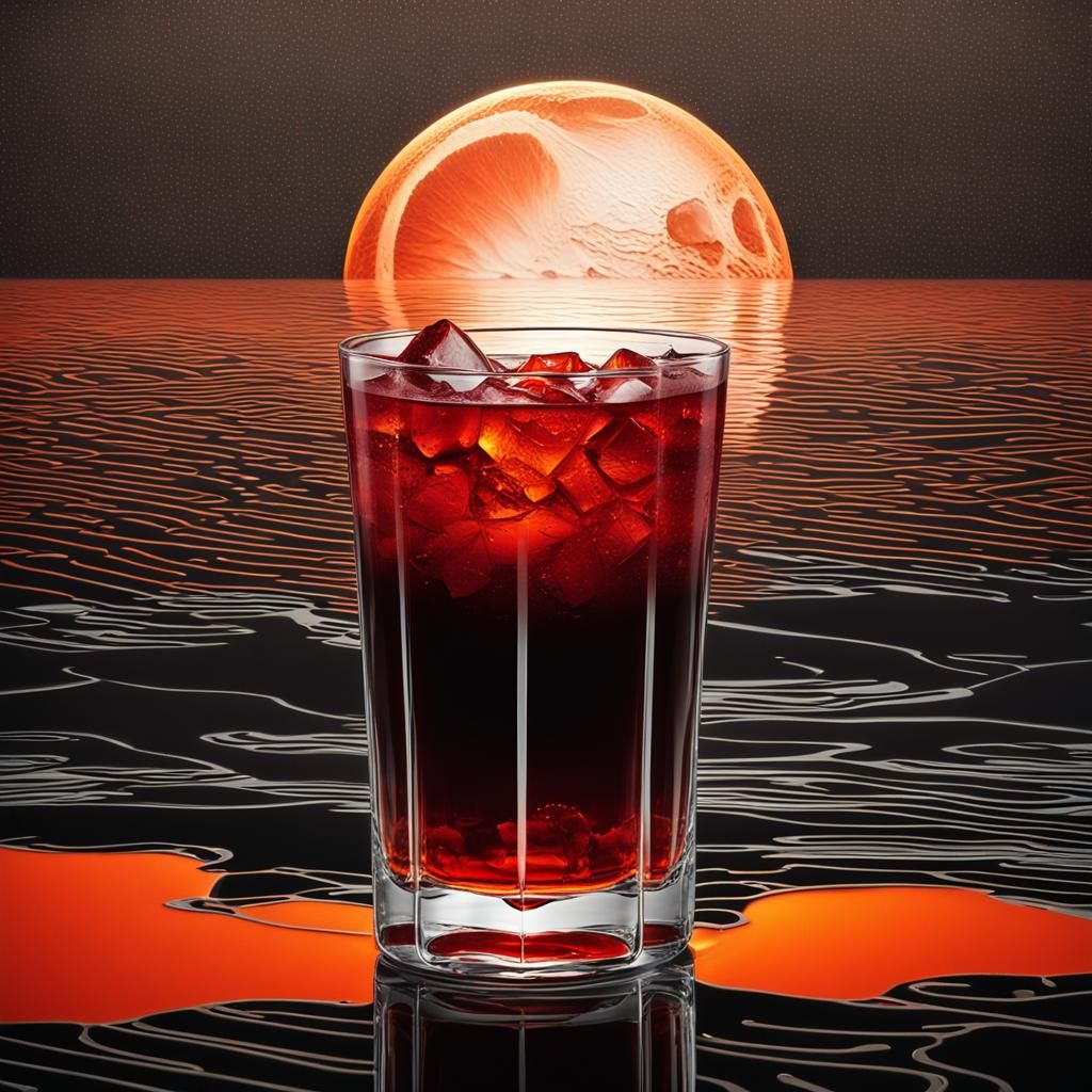 Behold the mesmerizing sight of a deep red-orange blend, housed in a ...
