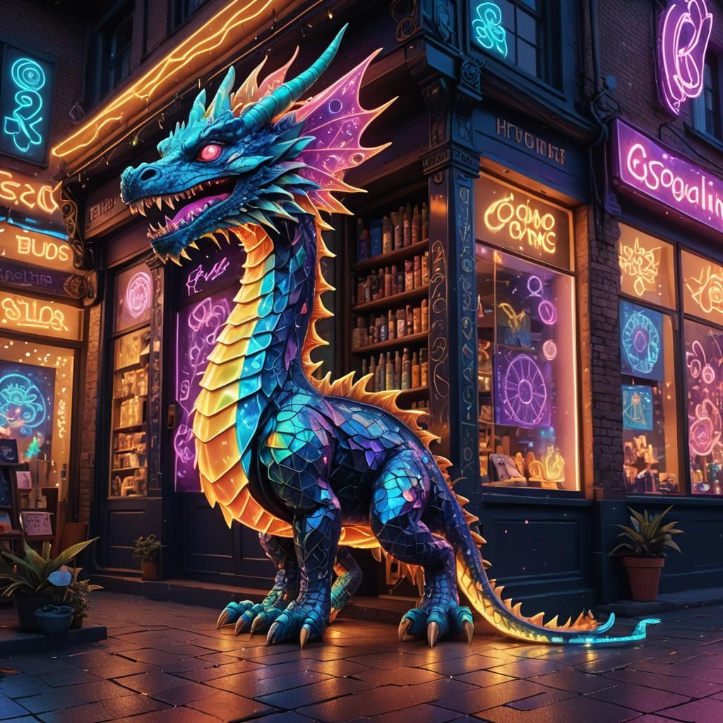 Dragon Visits The Bookstore - Dragon Visits The Bookstore