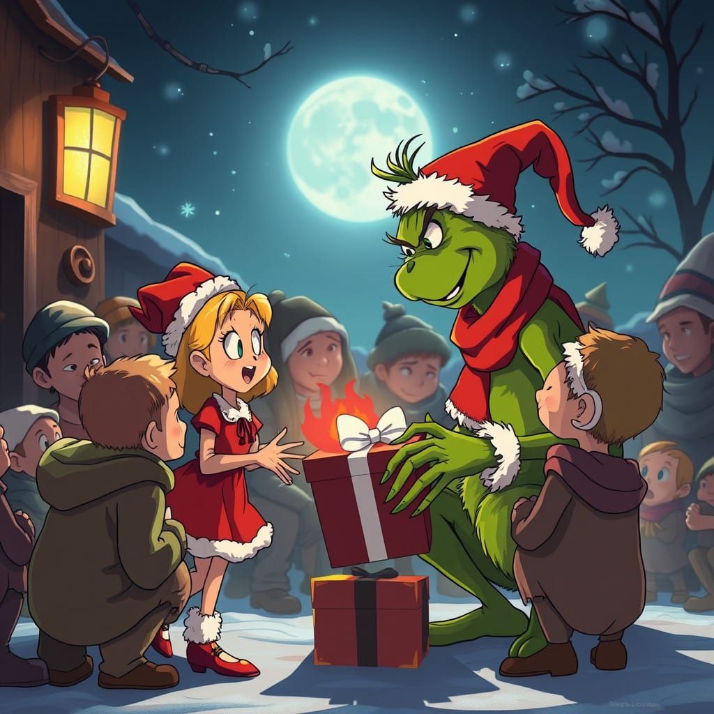 Cindy Lou Who Teaching The Grinch about Boxing Day