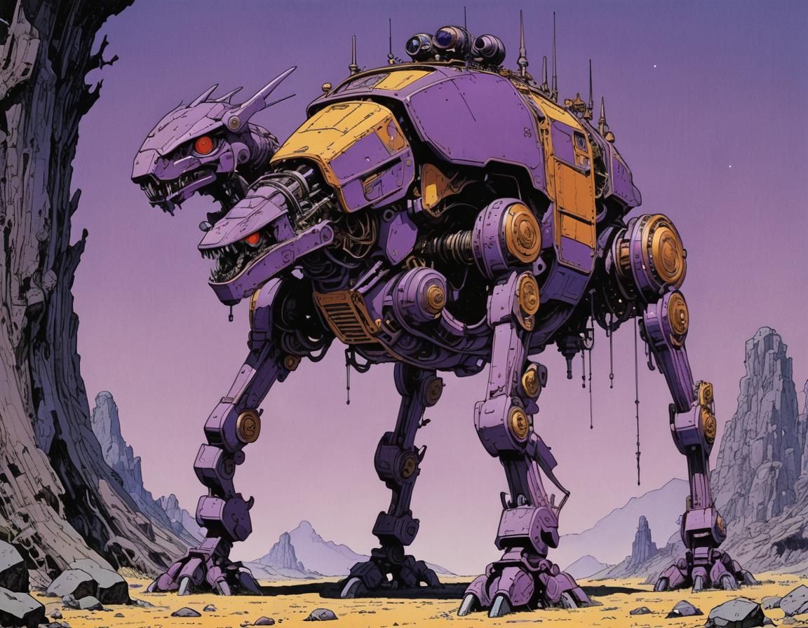 Robotic Abomination Prowling the Wasteland - AI Generated Artwork ...