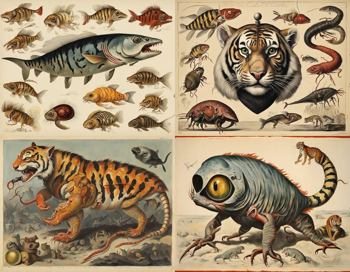 Cyberpunk Mutant Hybrid in Surreal, Nightmarish 19... - AI Art