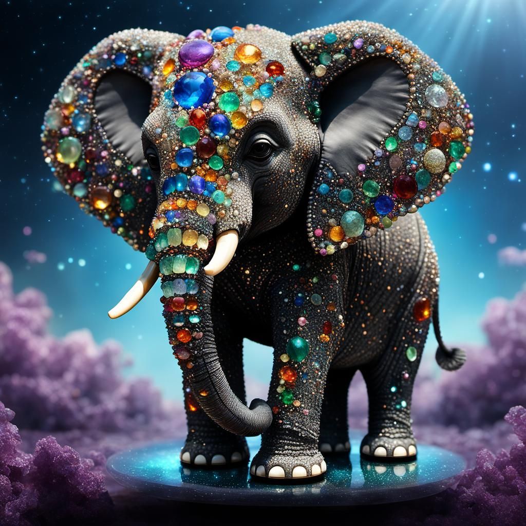 Precious elephant - AI Generated Artwork - NightCafe Creator